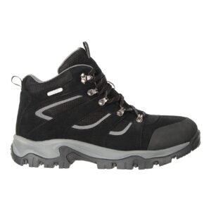 Mountain Warehouse Voyage Mens Waterproof Walking Mid-Boots Jet Black 14 M US Men