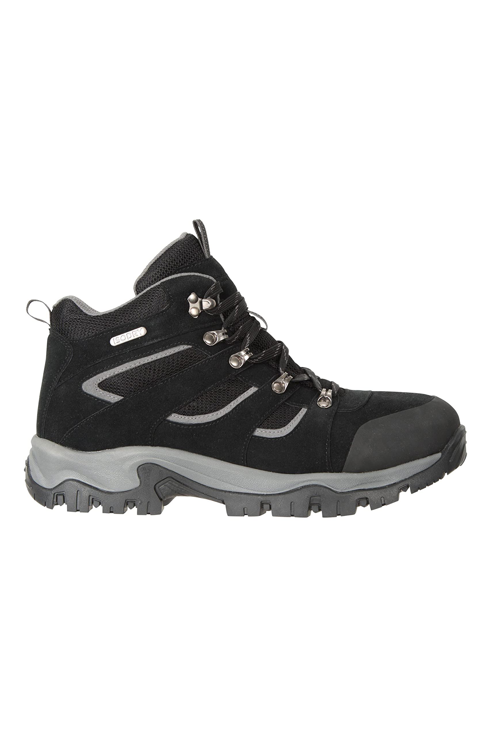 Mountain Warehouse Voyage Mens Waterproof Walking Mid-Boots Jet Black 14 M US Men