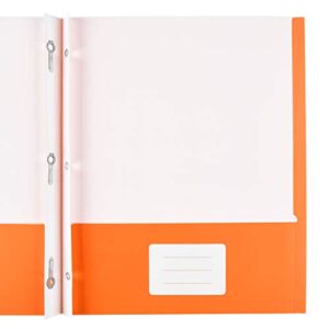 Pen + Gear 2 Pocket Folder with Prongs Pack of 3, Multi Color