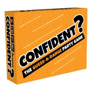 confident? board game | great group party game for family game night | trivia with a twist for adults, kids & teens | ages 8+ | 2-30 players | average playtime 30 minutes | made by confident games