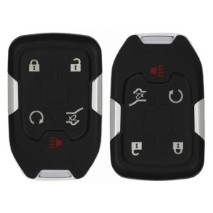 ocpty 2 pcs flip key entry remote control uncut key fob(shell case) replacement for gmc acadia/terrain 2017-2020 hyq1ea hyq1aa 13508275 13584502