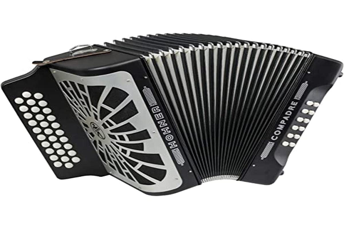 Hohner Compadre Diatonic Accordion - Keys of GCF (SOL) - Black