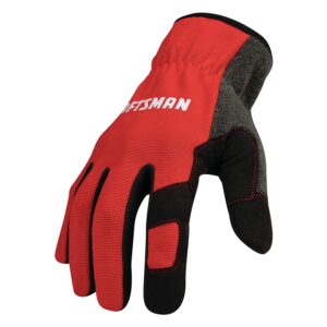 craftsman work gloves, speed cuff, m (cmmt14189)