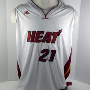 Mens Miami Heat Hassan Whiteside #21 Replica White Swingman Jersey XXL HEAT0014 - Autographed NBA Jerseys