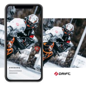 Drift Ghost 4K+ Motorcycle Action Camera Including External Microphone - DVR Mode - Clone Mode - Video Tagging - WiFi