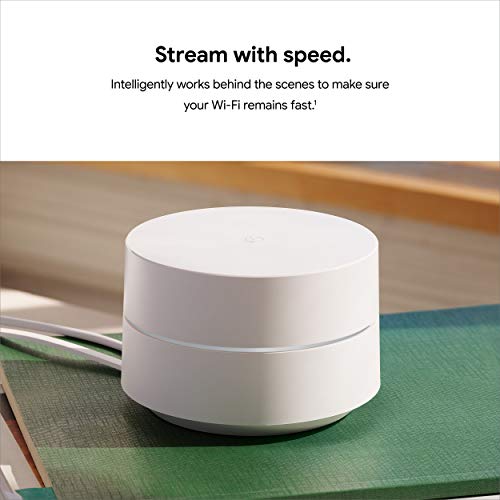 Google Wifi - AC1200 - Mesh WiFi System - Wifi Router - 1500 Sq Ft Coverage - 1 pack