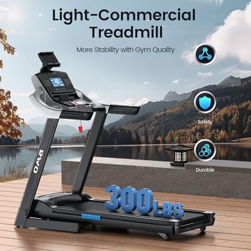 OMA Treadmills for Home, 5925 Folding Treadmill with 15% Auto Incline 3.0HP 300 lb Capacity for Running and Walking with Bluetooth Connectivity 36 Preset Programs, Running Machine for Home Exercise