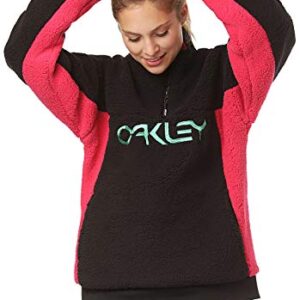 Oakley Men's TNP Women's Sherpa Fleece, Black/Rubine, S