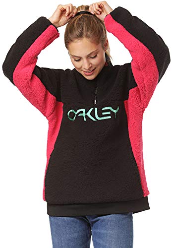 Oakley Men's TNP Women's Sherpa Fleece, Black/Rubine, S