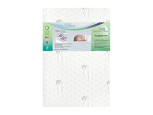 evolur lotus comfort cool plus convoluted gel mini and portable crib mattress, greenguard gold certified