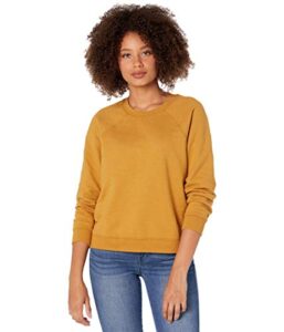 ag adriano goldschmied womens jadyn vintage fit crewneck sweatshirt shirt, lantern light, medium us