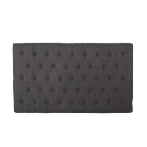 Christopher Knight Home Gavin Contemporary Fabric Rectangular Ottoman, Charcoal and Gray