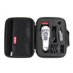 hermitshell travel case for bestbomg updated version professional hair clippers cordless haircut kit rechargeable 2000mah hair beard trimmer