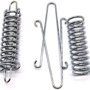 HL 4Pcs Tent Spring Buckle,Heavy Duty Stainless Steel Awning Rope Tensioner, Tarps, Tents, Wire Racks Accessories