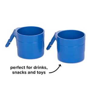 Diono Car Seat Cup Holders for Radian, Everett and Rainier Car Seats, Pack of 2 Cup Holders, Blue Sky