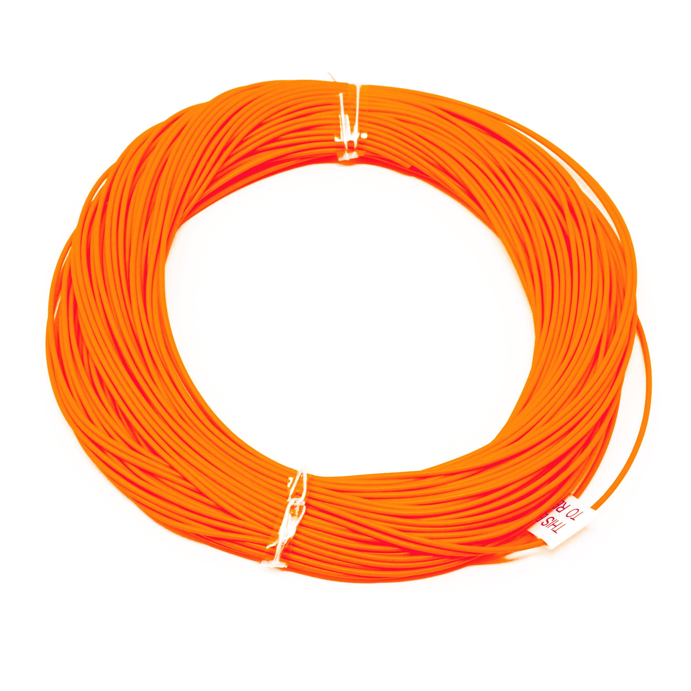 CLAM 15603 Rattle Reel Line (Orange) - 75 Feet