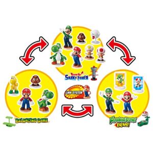 Epoch Games Super Mario Air Hockey, Tabletop Skill and Action Game with Collectible Super Mario Action Figures