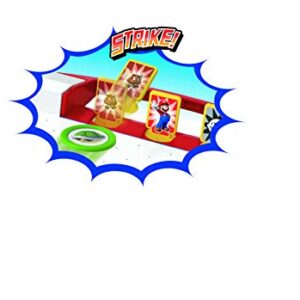 Epoch Games Super Mario Air Hockey, Tabletop Skill and Action Game with Collectible Super Mario Action Figures