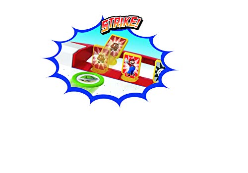 Epoch Games Super Mario Air Hockey, Tabletop Skill and Action Game with Collectible Super Mario Action Figures