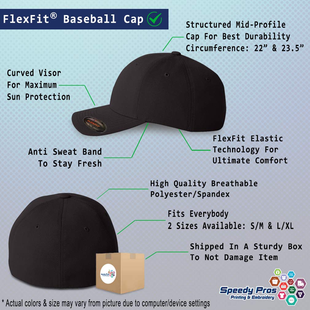 Custom Flexfit Hats for Men Women Animal Wildlife Saltwater Killer Whale Orca Ocean and Polyester Dad Hat Baseball Cap Large XLarge Black Design Only