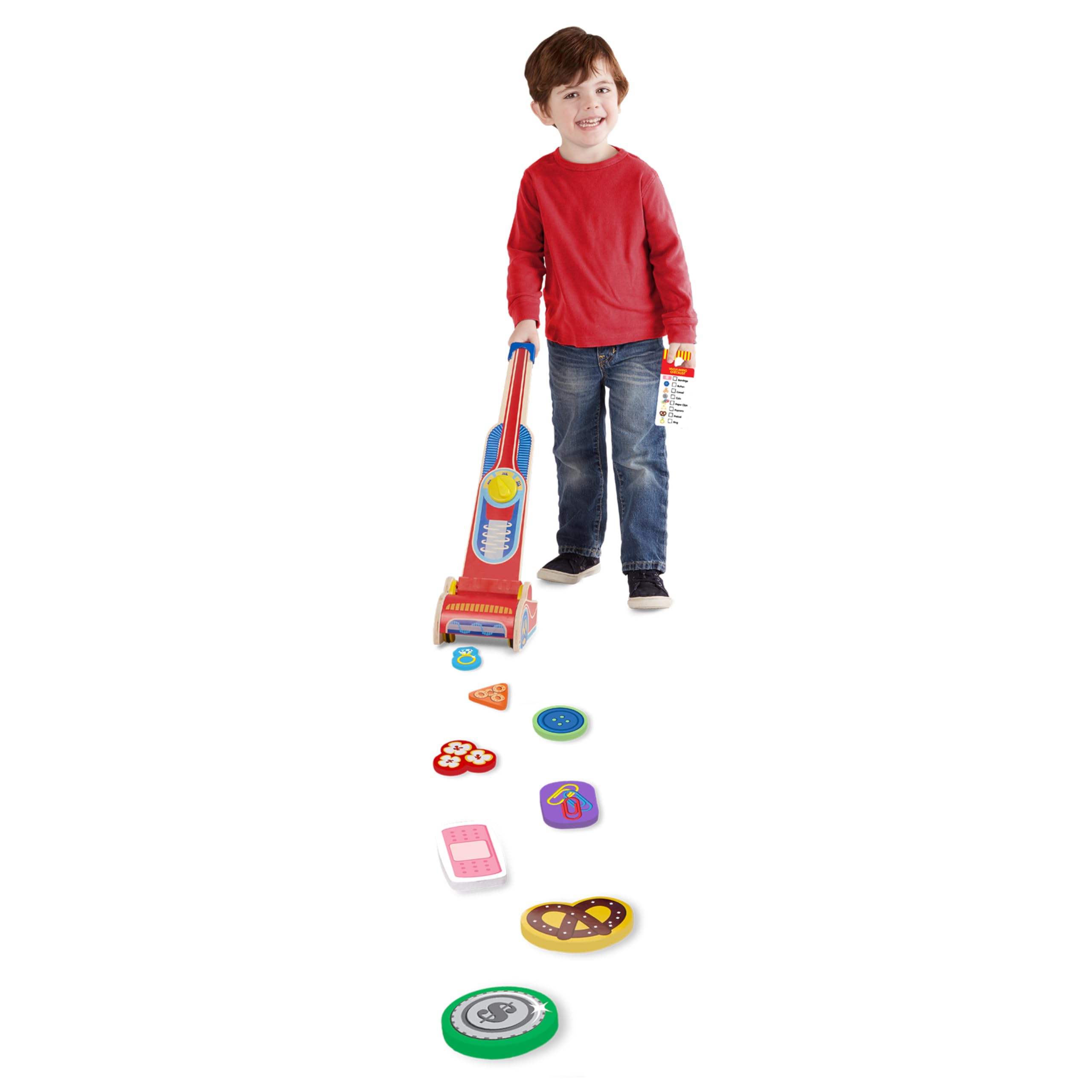 Melissa & Doug Wooden Vacuum Cleaner Play Set (10 pcs)