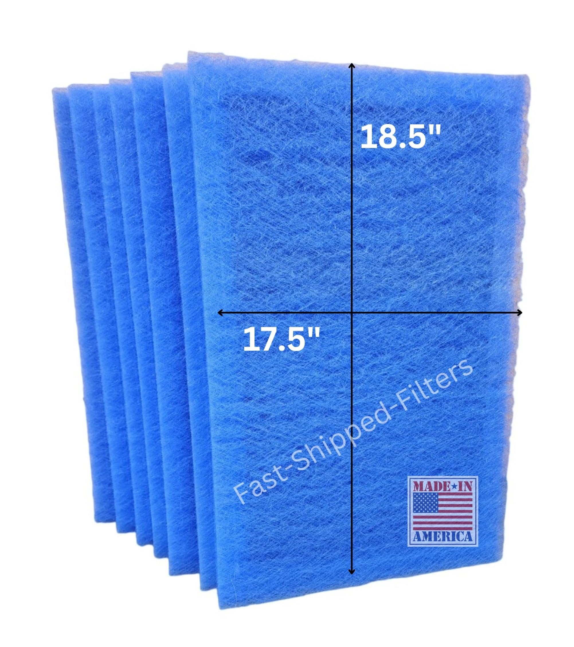 Fast-Shipped-Filters 7 Pack 20x20 Replacement Filter Pads Compatible with Dynamic Air Cleaner 20x20 Refill Blue