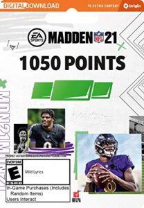 madden nfl 21 - mut 1050 points pack - origin pc [online game code]