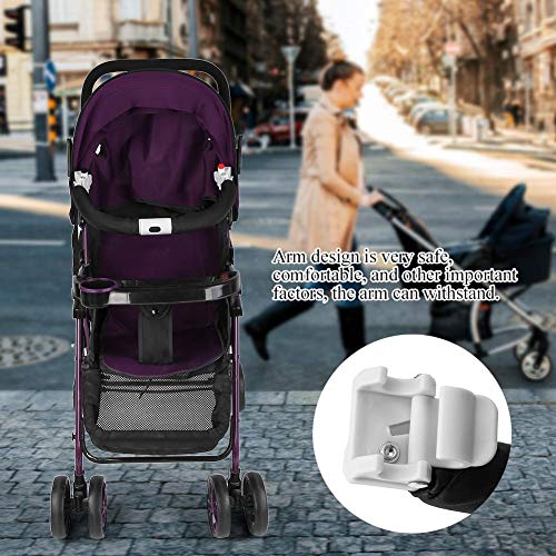 Baby Stroller Handle, Baby Stroller Handlebar Protector Adjustable Armrest Bumper Bar Universal Handle Suitable for Most Baby Strollers