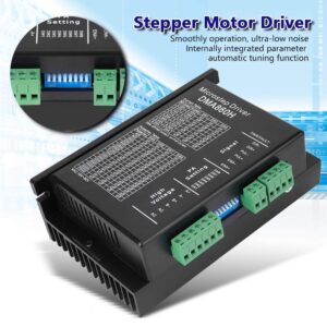 CNC Stepper Motor Driver, 18‑80VAC Stepper Motor Driver, Stepper Motor Accessories Good Performance DMA860H for Stepper Motor