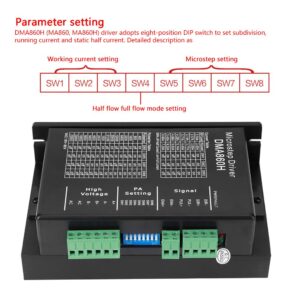 CNC Stepper Motor Driver, 18‑80VAC Stepper Motor Driver, Stepper Motor Accessories Good Performance DMA860H for Stepper Motor