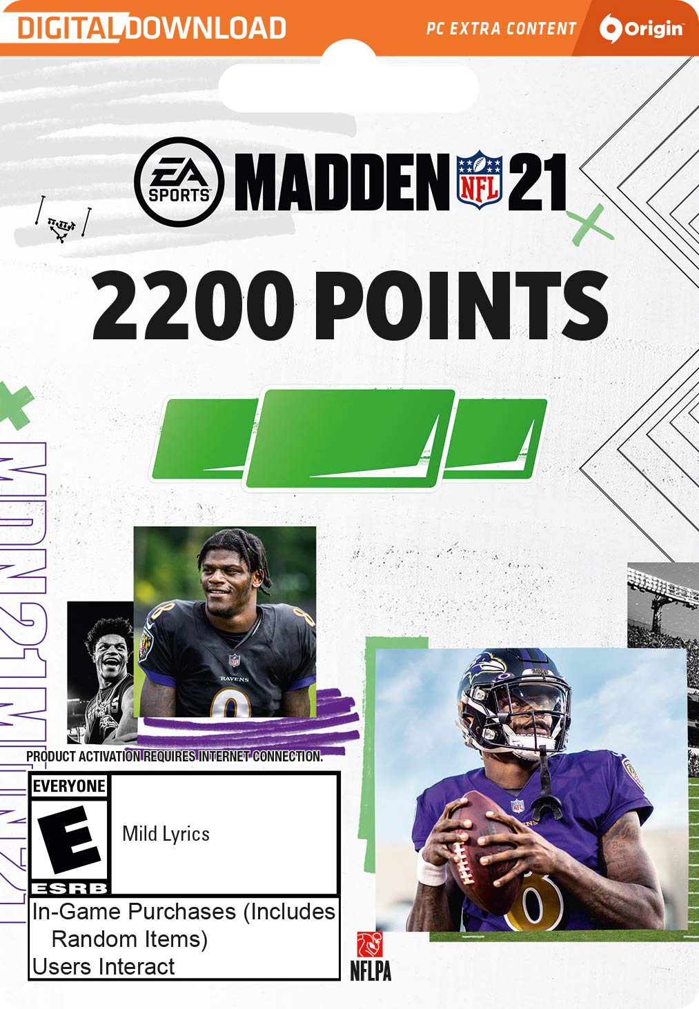 MADDEN NFL 21 - MUT 2200 Points Pack - Origin PC [Online Game Code]