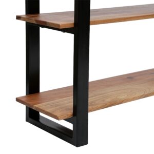 Christopher Knight Home 313611 Console Table, Black + Natural 16 in x 48 in x 30 in