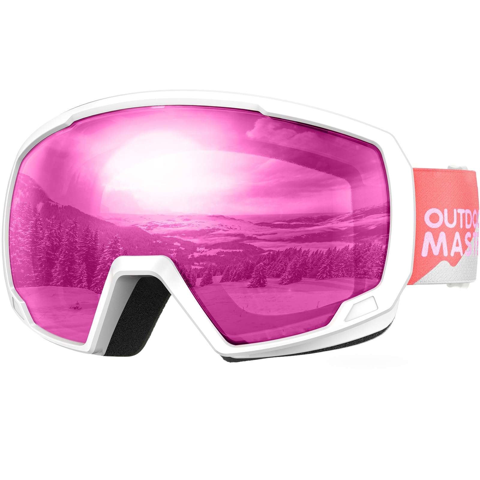 OutdoorMaster Kids Ski Goggles, Snowboard Goggles - Youth Snow Goggles - Gloaming