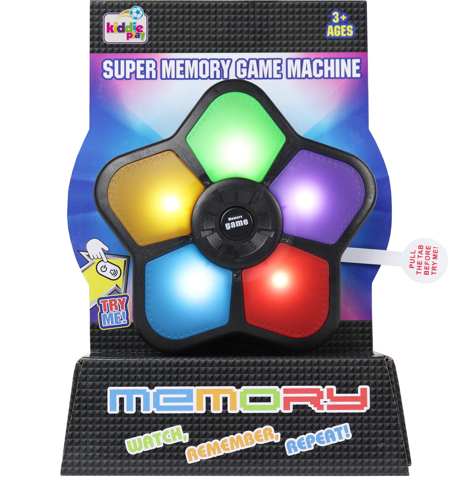 Kiddie Play Electronic Memory Game for Kids 3 and Up Repeat The Color Memorizing Toy