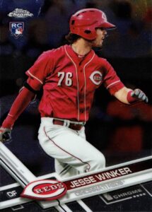 2017 topps chrome baseball #74 jesse winker rookie card