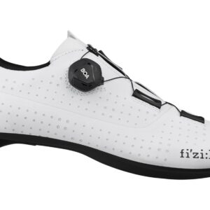 Fizik Unisex Overcurve R4 Wide Road Cycling Shoes, White, 10.5-11 US Men