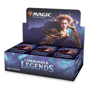 wizards of the coast magic: the gathering commander legends draft booster box | 24 booster packs (480 cards) | 2 legends per pack | factory sealed