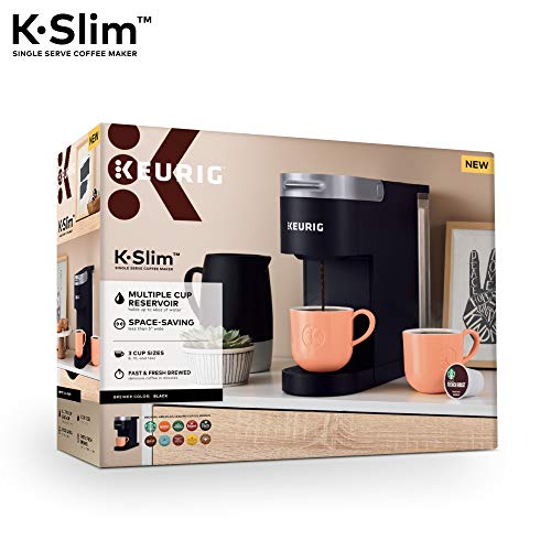 Keurig K-Slim Single Serve Coffee Maker with McCafé Classic Collection Variety Pack, 40 Count K-Cup Pods