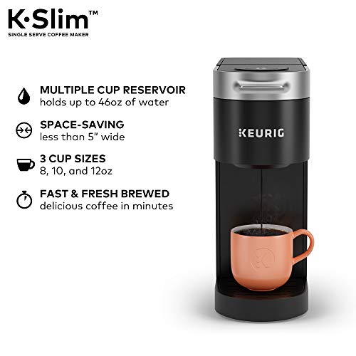 Keurig K-Slim Single Serve Coffee Maker with McCafé Classic Collection Variety Pack, 40 Count K-Cup Pods