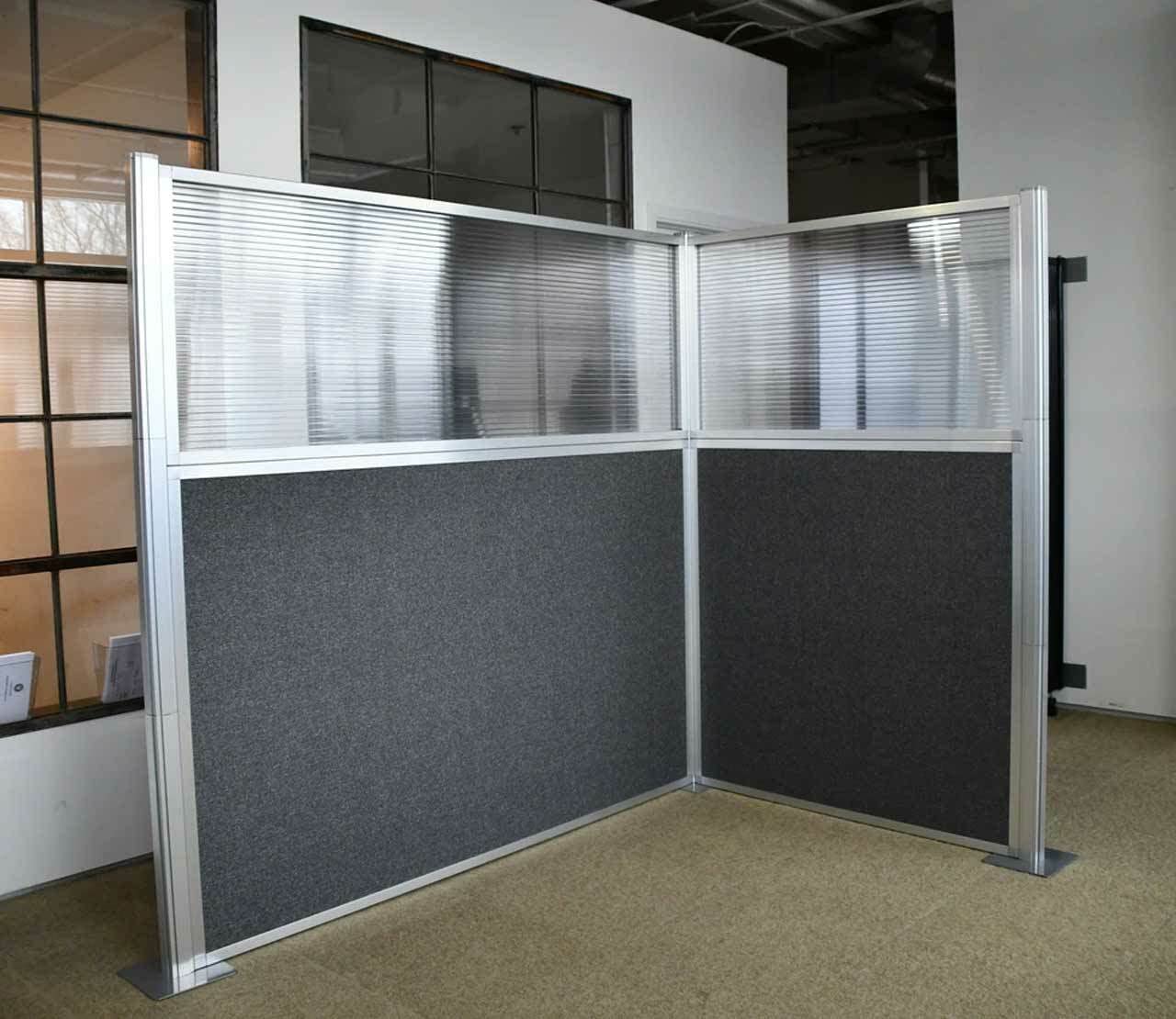 Versare Hush Panel Cubicle Kit | Workstation Partition Walls | Sound Dampening Cubicle Walls | Partitions for Desks