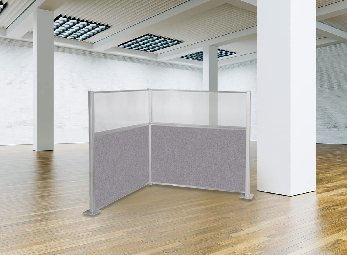 Versare Hush Panel Cubicle Kit | Workstation Partition Walls | Sound Dampening Cubicle Walls | Partitions for Desks