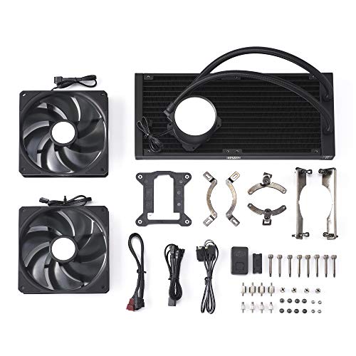 Cooler Master MasterLiquid ML280 Mirror ARGB CPU Liquid Cooler - 3rd Gen. Pump AIO Water Cooling System, 2 x 140mm SickleFlow V2 Fans, Enhanced 280mm Radiator - AMD & Intel Socket Compatible