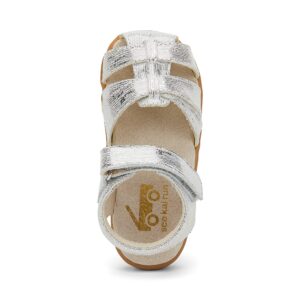 See Kai Run - Kaisa Sandal for Little Kids, Silver, Toddler 13