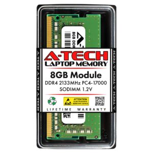 a-tech 8gb ram for dell latitude 7480, 7380, 7280, 5288, 5280, 3588, 3580, 3488, 3480, 3380 laptop | ddr4 2133 mhz sodimm pc4-17000 memory upgrade