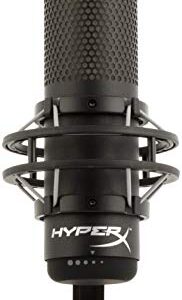 HyperX QuadCast S RGB USB Condenser Microphone with Shock Mount for Gaming, Streaming, Podcasts