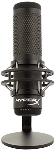 HyperX QuadCast S RGB USB Condenser Microphone with Shock Mount for Gaming, Streaming, Podcasts