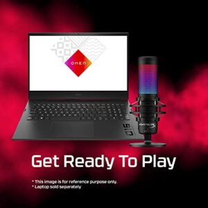 HyperX QuadCast S RGB USB Condenser Microphone with Shock Mount for Gaming, Streaming, Podcasts