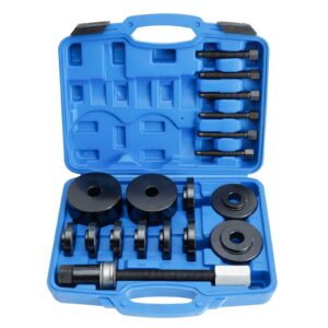 btshub 19pcs front wheel hub drive bearing removal install puller tool kit universal