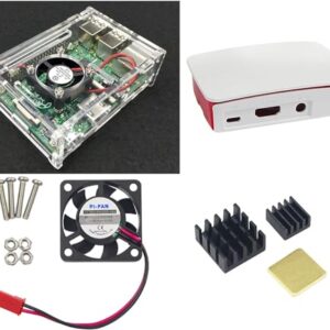 DIGISHUO 9 in 1 Complete Starter Kit Raspberry Pi 3 Model B Module&Two Cases&HDMI Cable&32G SD Card&Heatsink Kit&P Fan