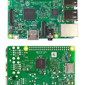 DIGISHUO 9 in 1 Complete Starter Kit Raspberry Pi 3 Model B Module&Two Cases&HDMI Cable&32G SD Card&Heatsink Kit&P Fan